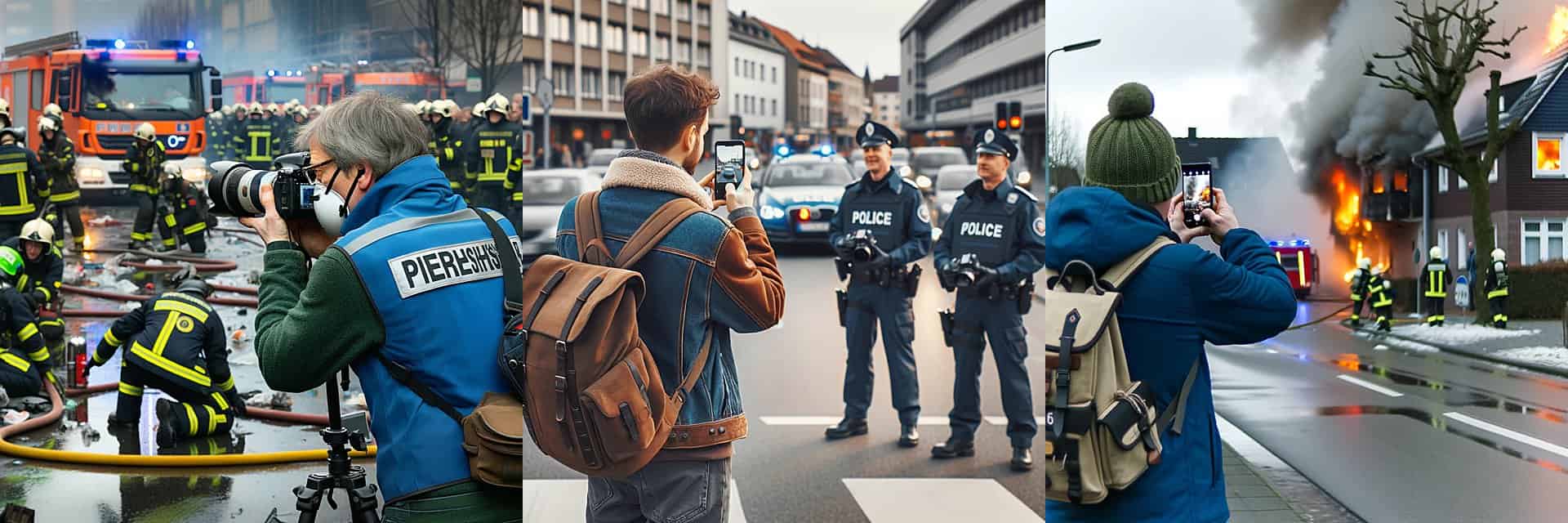 Einsätze fotografieren - Fotos von Feuerwehr, Polizei, THW und ...